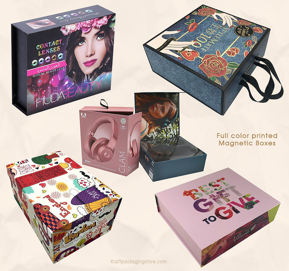 Custom Rigid Setup Magnetic Boxes with Filp Top Lid Closure